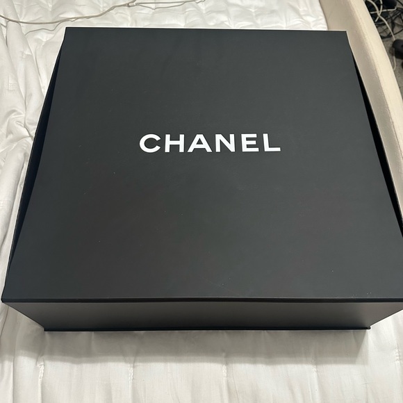 CHANEL | Accessories | Large Chanel Black Box Empty | Poshmark